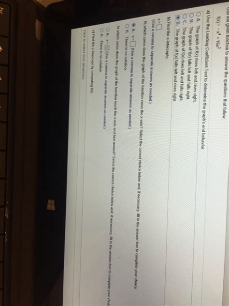 Solved Use The Given Function To Answer The Question That Chegg