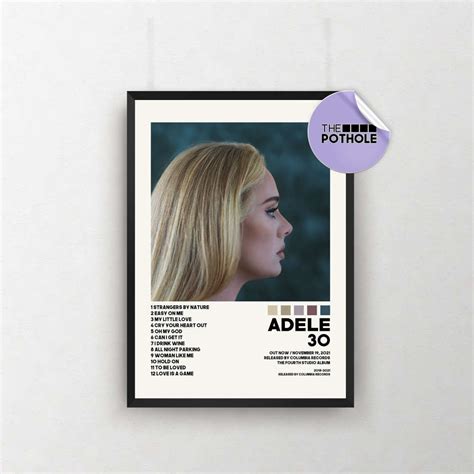 Adele Posters 30 Poster Adele 30 Album Cover Poster Poster
