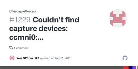 Couldnt Find Capture Devices Ccmni0 Siocethtoolethtoolglink Ioctl Failed Permission