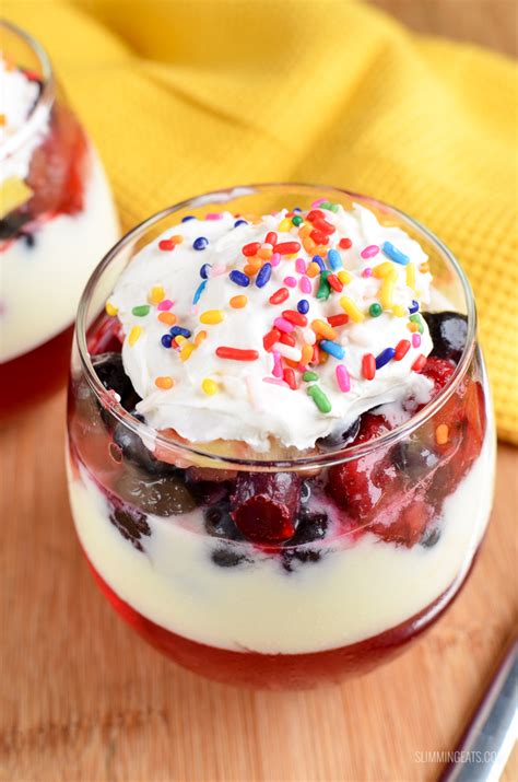 Low Syn Fruity Skinny Trifle Easy Yum Recipes