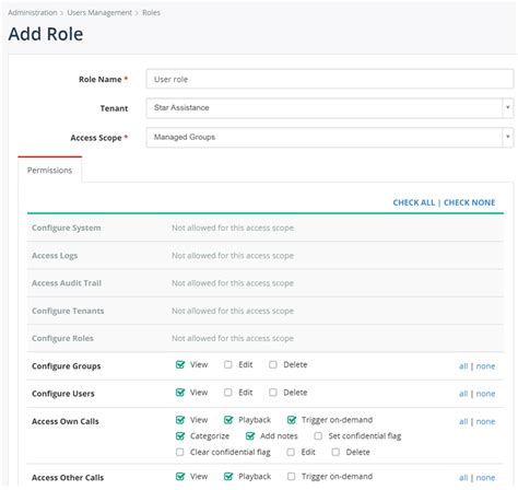 configure users miarec documentation