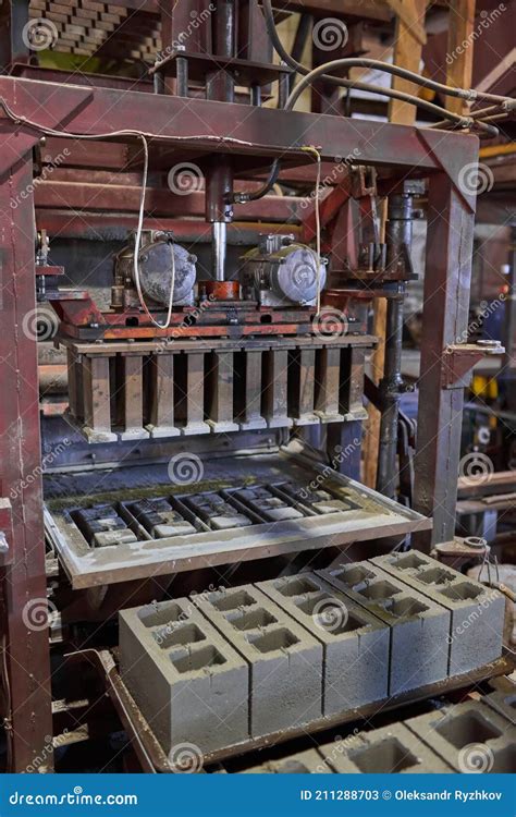 Cinder Blocks Lie On The Ground And Dried Stock Image Image Of Business Blocks 211288703
