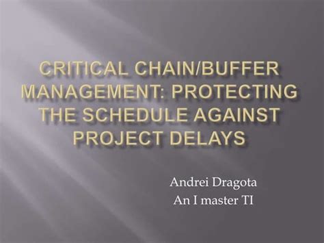 A Heuristic Project Buffer Management Algorithm In The Scheduling Phase