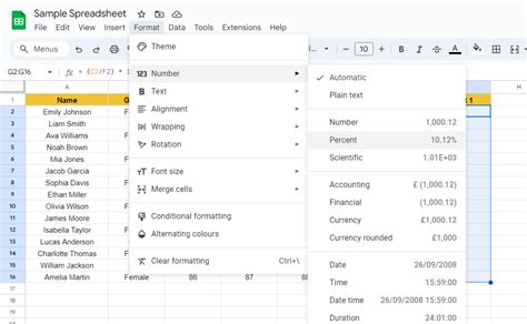 Calculate Percentage In Google Sheets A Step By Step Guide