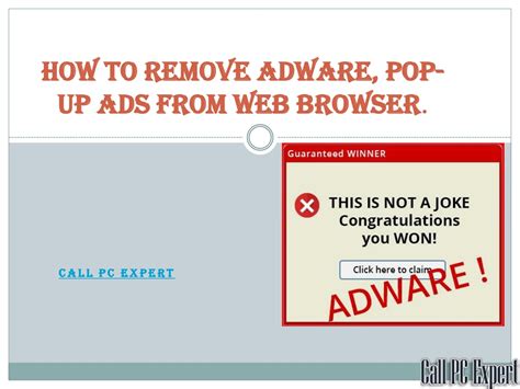 PPT How To Remove Adware Pop Up Ads From Web Browser PowerPoint Presentation ID 8208044