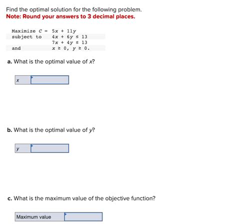 Solved Find The Optimal Solution For The Following Problem Chegg