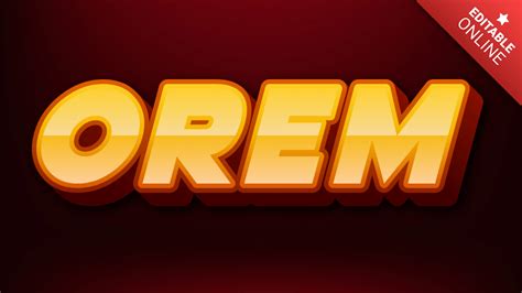 Orem | Text Effect Generator | TextStudio