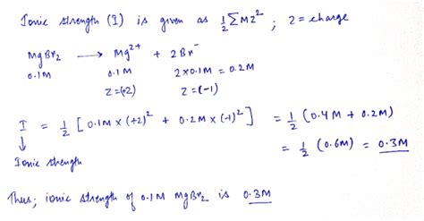 how to calculate ionic strength