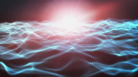 Abstract Light Particle Background Flowing Loop Stock Video Video Of