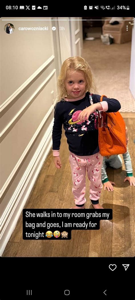 Pregnant Caroline Wozniacki Shares Adorable Scene Of Daughter Olivia