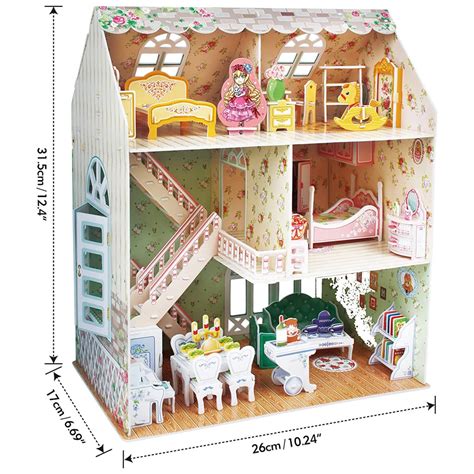 Casa De MuÑecas Armable Puzzle 3d 160 Piezas