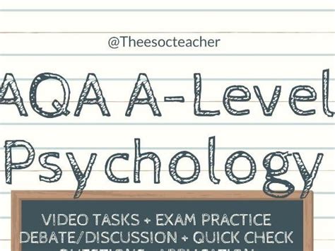 Research Methods Psychology Revision Aqa Teaching Resources