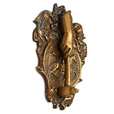 Antique Masonic Knights Templar Door Knocker Brass Door Knobs And