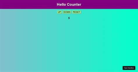counter codesandbox