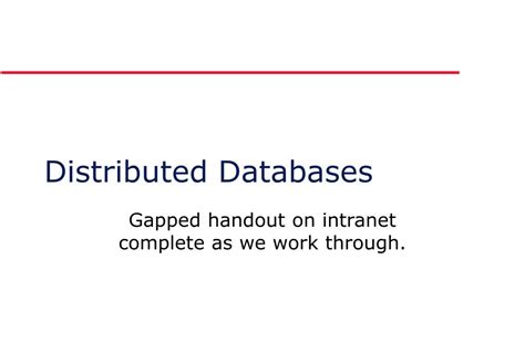 Ppt Distributed Databases Powerpoint Presentation Free Download Id