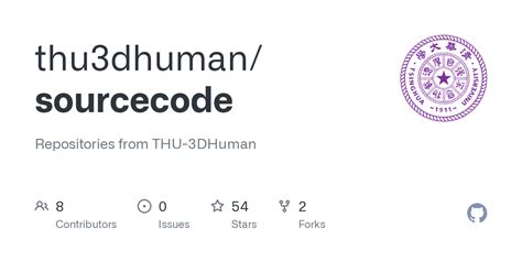 github thu3dhuman sourcecode repositories from thu 3dhuman