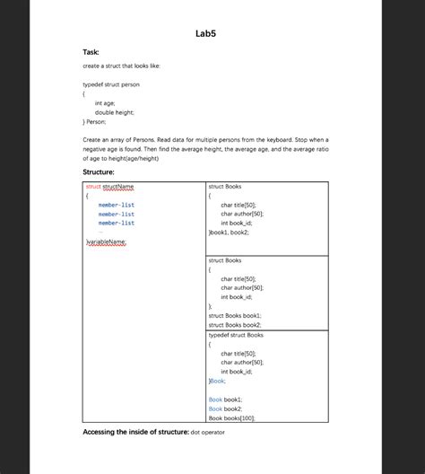 Solved Lab5 Task Create A Struct That Looks Like Typedef