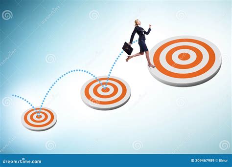 Concept Of Setting And Achieving Business Objectives Stock Image Image Of Focused Aiming