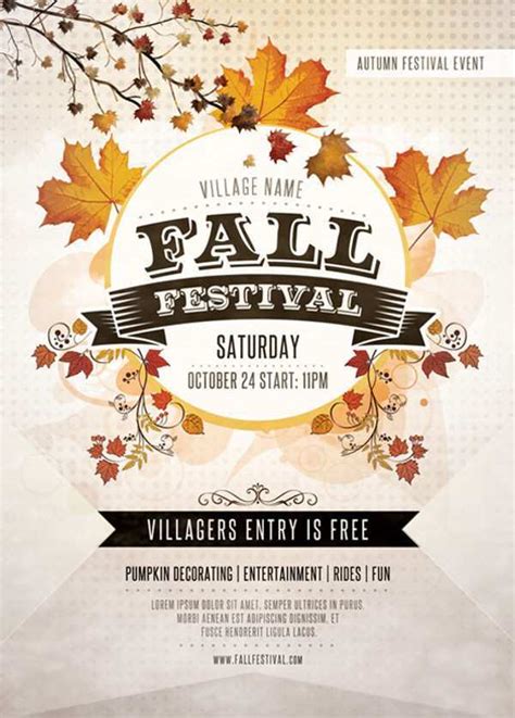 36 The Best Fall Flyer Templates For Ms Word By Fall Flyer Templates