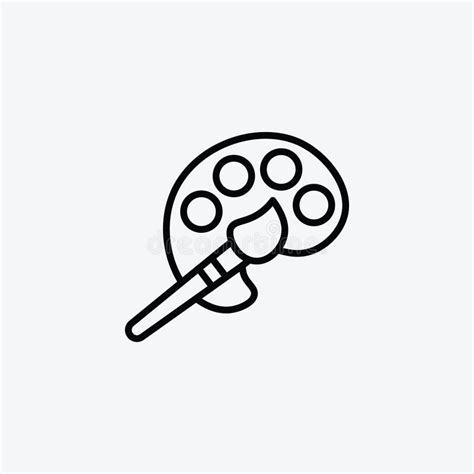 Palette Vecor Icon Set Stock Vector Illustration Of Logo 340944956