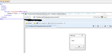 Ie Avec Du Vbscript Problème De Sécurité Dangereux Par