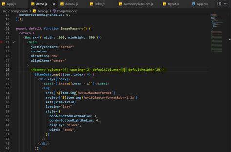 Masonry Material Layout Flicker Shift Issue Where The Columns Momentarily Transition Into