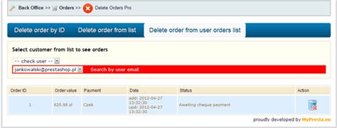 PrestaShop Delete Orders Pro Module