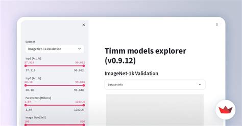 Timm Models Explorer Explore Computer Vision Models Of Timms Library R Computervision