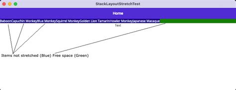xaml stretch bindablelayout itemtemplate in maui horizontally stack