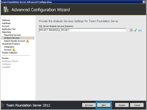 Lov N E T Instalar TFS Server 2012
