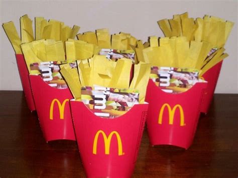 Party Favors Mcdonalds T Card Birthday Party Mcdonalds