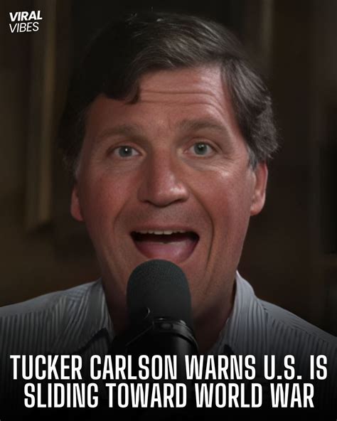 Mitch Tucker Carlson Is Sounding The Alarm Warning That The United