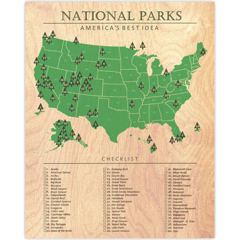 Us National Parks List Map Map Of Us National Parks National Parks