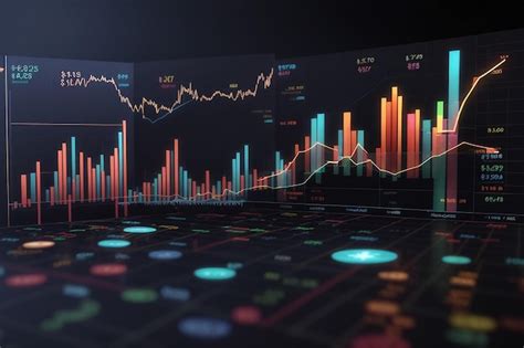 Premium AI Image Stock Market And Financial Data Chart Digital Marketing Concept Visualization