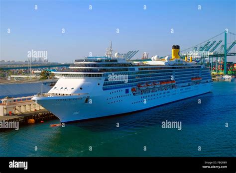 Costa Atlantica Cruise Ship Port Of Los Angeles San Pedro California Us