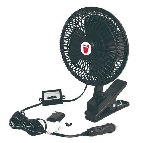 6 12 Volt Oscillating Fan With Clamp