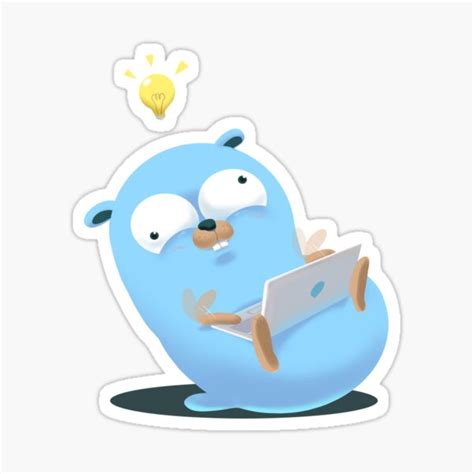 Golang Gopher Mouse For Developer Sticker For Sale By Clgtart