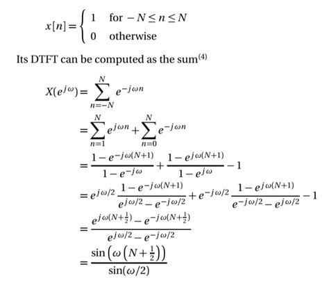 Math How Is This Was Derived Dtft For Symmetric Pulse Signal