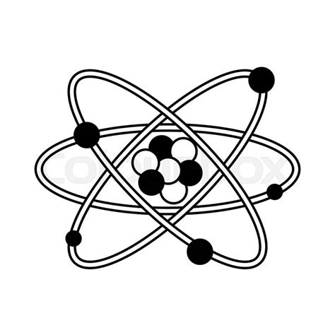 Atom Representation Icon Image Vector Illustration Design Colourbox