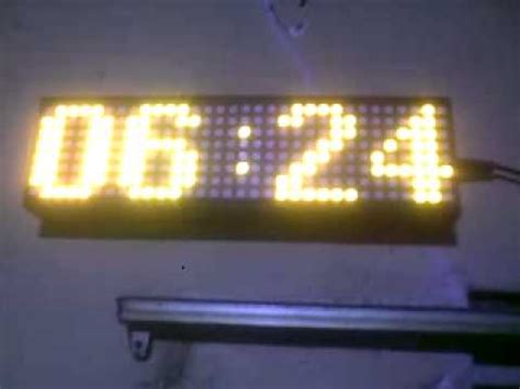 Arduino Wall Clock Led Matrix YouTube