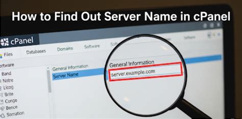 How To Find Out Server Name In Cpanel