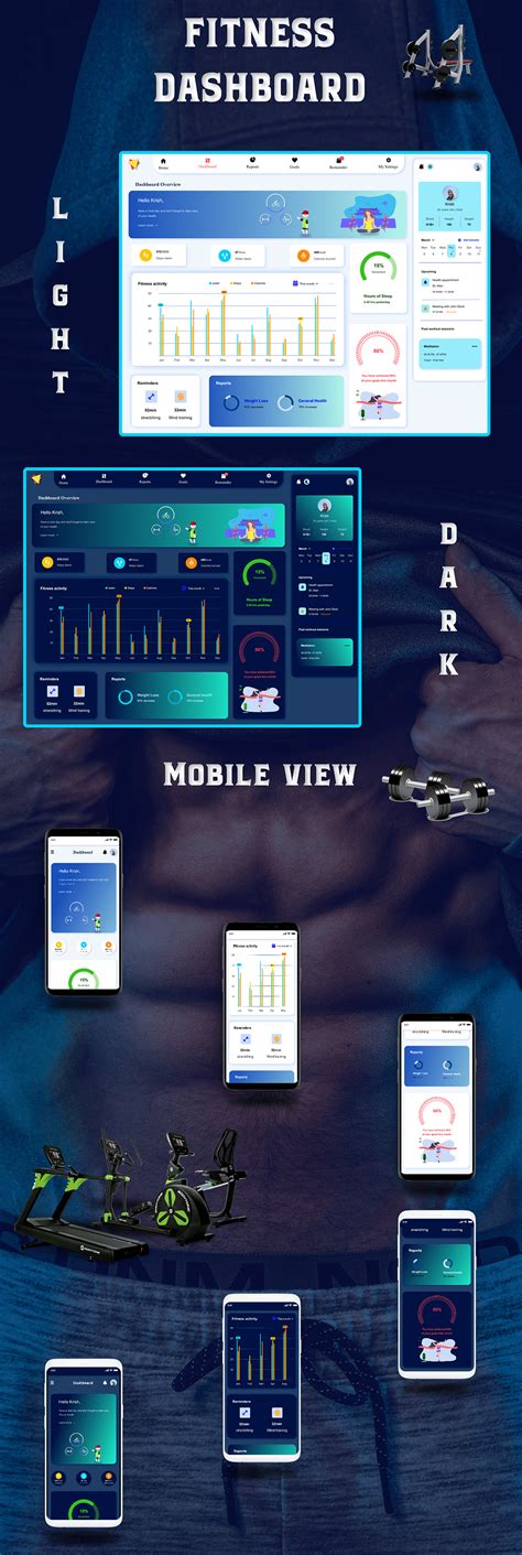 Fitness Dashboard Ui Design Behance
