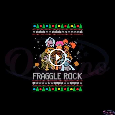 Fraggles Tv Show Rocks Characters Christmas Svg Cutting Files Oladino