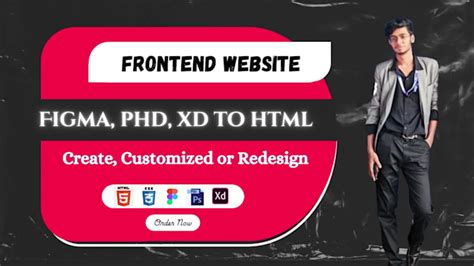 Create Frontend Websites With Html Css And Javascript By Mirhamzarahmn Fiverr