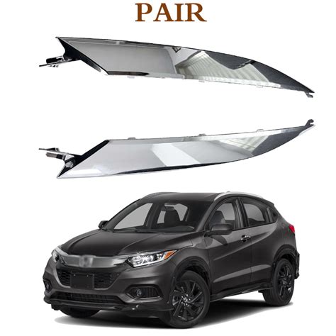 Fit 2019 20 2021 Honda Hr V Front Hood Chrome Grille And Headlight Trim