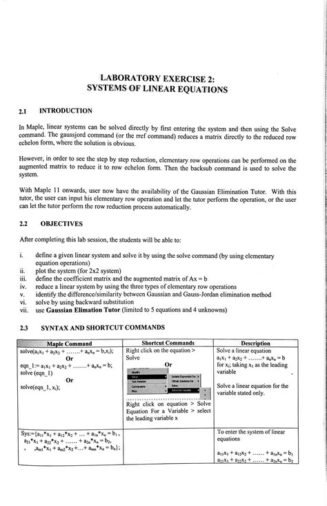 chapter 2 system of linear equations selected question computer