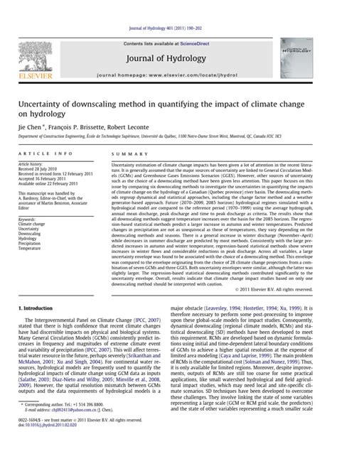 Bias Correction Pdf General Circulation Model Climate