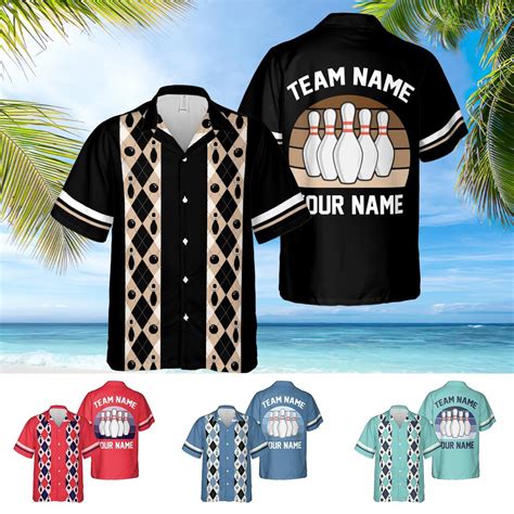 Personalized Bowling Hawaiian Shirt Custom Bowling Shirts Bowling