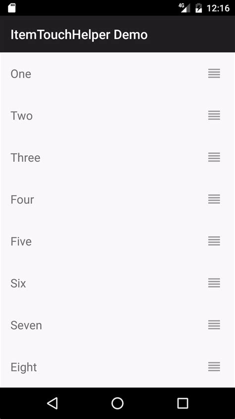 Android Scroll Recyclerview On Item Drag Using Itemtouchhelper