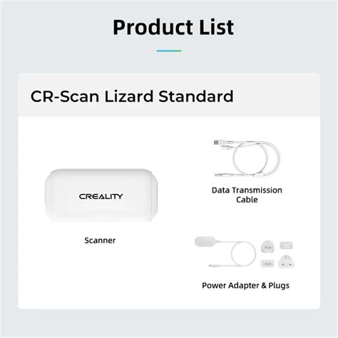 Creality Cr Scan Lizard 3d Scanner 0 05mm Accuracy Scan Without Sticking Point Scan In Sunlight
